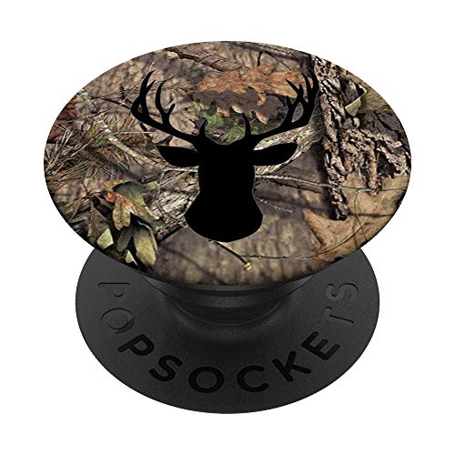 Outdoor Hunting Camouflage Gift with Deer Head realtree camo PopSockets PopGrip: Swappable Grip for Phones & Tablets