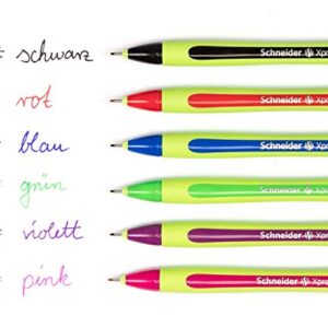 Schneider Xpress Fineliner Pens 0.8mm Assorted Colors - Pack 6