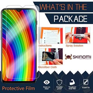 Skinomi TechSkin [2-Pack] (Case Compatible) Clear Screen Protector for OnePlus 6T Anti-Bubble HD TPU Film