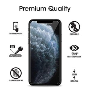 amFilm (3 Pack) Glass Screen Protector for iPhone 11 Pro Max/iPhone XS Max (6.5" Display) With Easy Installation Tray