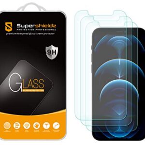 Supershieldz (3 Pack) Designed for iPhone 12, iPhone 12 Pro, iPhone 11 and iPhone XR (6.1 inch) Tempered Glass Screen Protector, Anti Scratch, Bubble Free