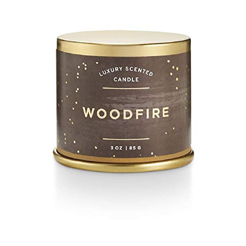 Illume, Candle Tin Demi Woodfire