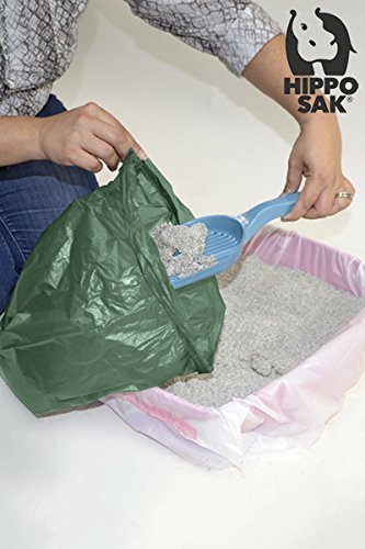 Hippo Sak® Extra Large Pet Poop Bags with Dispenser, 200 Count, for Large Dogs and Cat Litter Scooping (200)