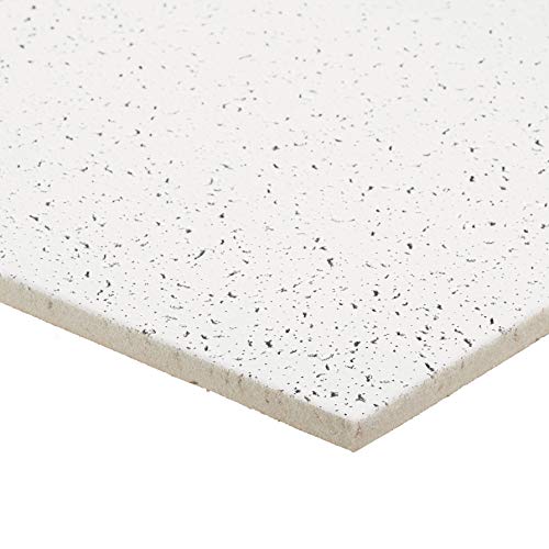 Armstrong Ceiling Tiles; 2x4 Ceiling Tiles - 12 pcs White Ceiling Tiles; Acoustic Ceilings for Suspended Ceiling Grid; CORTEGA 769