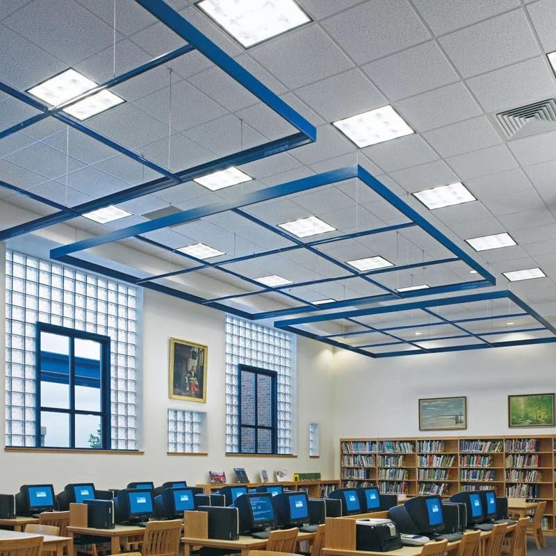 Armstrong Ceiling Tiles; 2x4 Ceiling Tiles - 12 pcs White Ceiling Tiles; Acoustic Ceilings for Suspended Ceiling Grid; CORTEGA 769