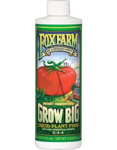 foxfarm grow big liquid fertilizer, 1 pint bottle