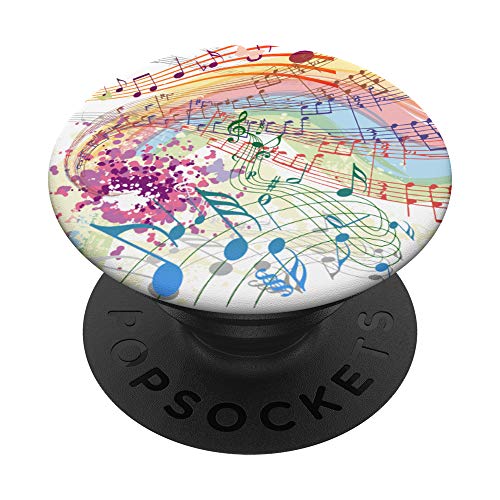 Cute Music Note Treble Clef Bass Vintage for Musicians PopSockets PopGrip: Swappable Grip for Phones & Tablets