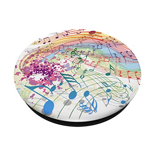 Cute Music Note Treble Clef Bass Vintage for Musicians PopSockets PopGrip: Swappable Grip for Phones & Tablets