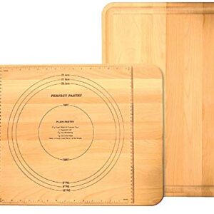 Catskill Craftsmen 22-Inch Perfect Pastry Rounded Corners and Reverse Groove Cutting Board, One Size, Wood