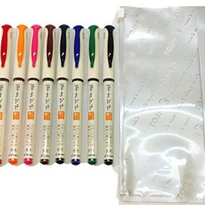 Pilot Fude Brush Pen,Set. with Original Case (８ colors)