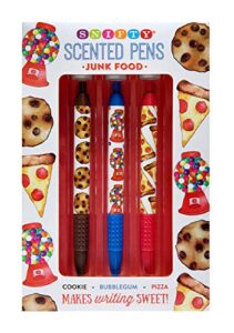 junk food scented pen set (3pk) - cookie, bubblegum, pizza