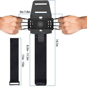 360° Rotatable Premium Sports Running Armband for All Phones: iPhone 13 Pro Max, 12, 11, X, XR, 8, Samsung Galaxy S21 S20 S10 S9 Edge, LG, HTC, Pixel; Universal Cellphone Holder + Free Extender Strap