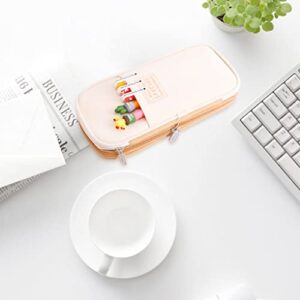 Oyachic Big Capacity Pencil Case Telescopic Pencil Pouch Zipper Pen Bag Canvas Markers Organization Makeup Bag Box Pencil Holder Office Supplies