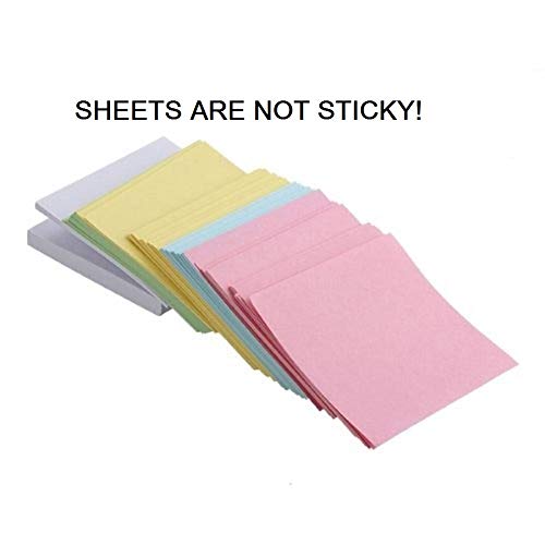 Blank Notes Paper 3.15×3.15 Inches 700 sheets/pack (5 colors/pack) Not Sticky Notes bright colorful memo easy write WIDE TO USE at home and office