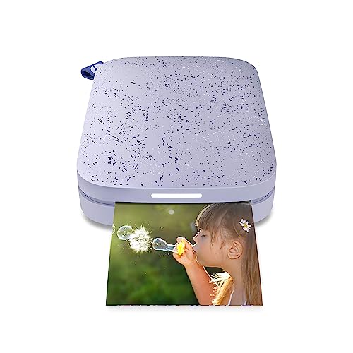 HP Sprocket Portable 2x3" Instant Photo Printer (Lilac) Print Pictures on Zink Sticky-Backed Paper from your iOS & Android Device.