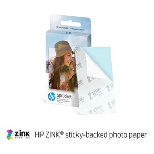 HP Sprocket Portable 2x3" Instant Photo Printer (Lilac) Print Pictures on Zink Sticky-Backed Paper from your iOS & Android Device.