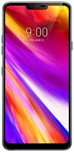 lg g7 thinq g710 64gb unlocked gsm phone w/ dual 16mp camera's - new aurora black (renewed)