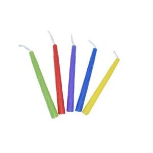 Hanukkah Candles / 44 Per Box Made in Israel (2-Pack Multicolored Candles)