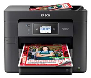 epson workforce pro wf-3730 all-in-one wireless color printer with copier, scanner, fax and wi-fi direct,black,10-1/2 x 7-1/2 x 6-1/2 in