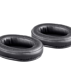 Monoprice Memory Foam Protein Leather Earpads (Pair) - Black, Maximize Comfort for Headphones