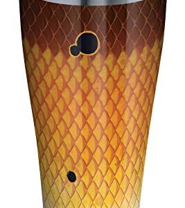 Tervis 1311154 Redfish Pattern Stainless Steel Insulated Tumbler with Clear and Black Hammer Lid, 30oz, Silver