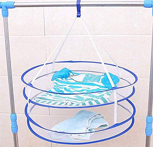 White mesh Hanging Weed Drying Rack herb Dry net Flat Light Clothes Dryer 2 Layer