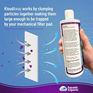 Aquatic Experts KloudAway Freshwater Aquarium Water Clarifier - Clears Cloudy Water, Water Clarifier for Fish Tank, Made in USA (1 Pack)