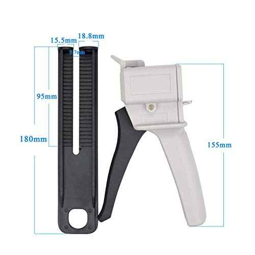 Dispenser Gun, 50ml Dispensing Gun Kit Impression Mixing Dispensing Dispenser AB Gun 1:1/1:2