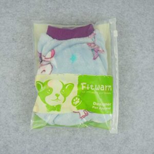 Fitwarm Unicorn Pet Clothes for Dog Pajamas Coat Cat PJS Jumpsuit Soft Velvet Purple Large