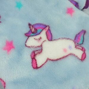 Fitwarm Unicorn Pet Clothes for Dog Pajamas Coat Cat PJS Jumpsuit Soft Velvet Purple Large