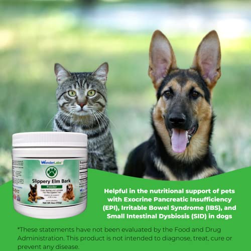 Wonder Labs Slippery Elm Bark Powder, Supports and Promotes a Healthier Digestive Tract for Your Pet