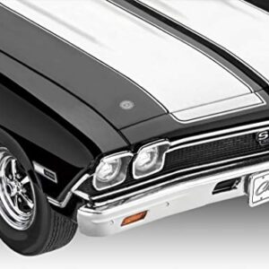 Revell RV07662 1:25-1968 Chevy Chevelle SS 396 Plastic Model kit, Black, 1/25