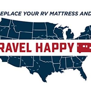 Travel Happy (Custom Size Requests) with A 10 INCH Any King Size New Cooler Sleep Graphite Gel Memory Foam Mattress with Premium Textured 8-Way Stretch Cover Made in The USA