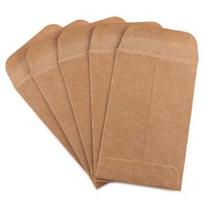 Coin And Small Parts Envelopes 500 Pack 2.25"x 3.5" With Gummed Flap For Homes And Office Use (500 Pack)