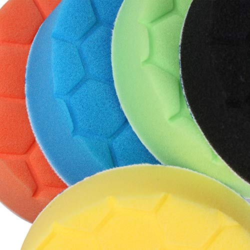 Lavino Spta 3 Inch (80mm) Buffing Pad Polishing Pad Buffer Polish Pads Kit for Car Polisher DIY Quality Select Color - (Color: Green)