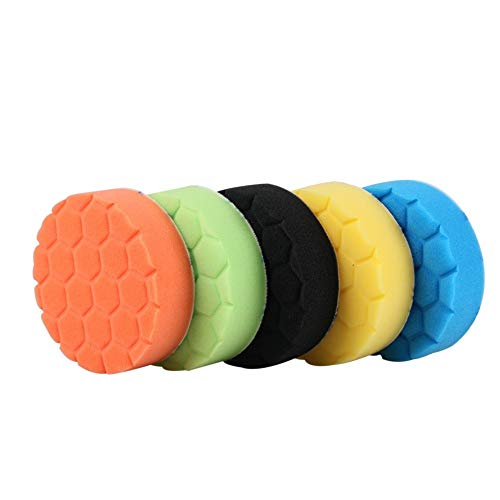 Lavino Spta 3 Inch (80mm) Buffing Pad Polishing Pad Buffer Polish Pads Kit for Car Polisher DIY Quality Select Color - (Color: Green)