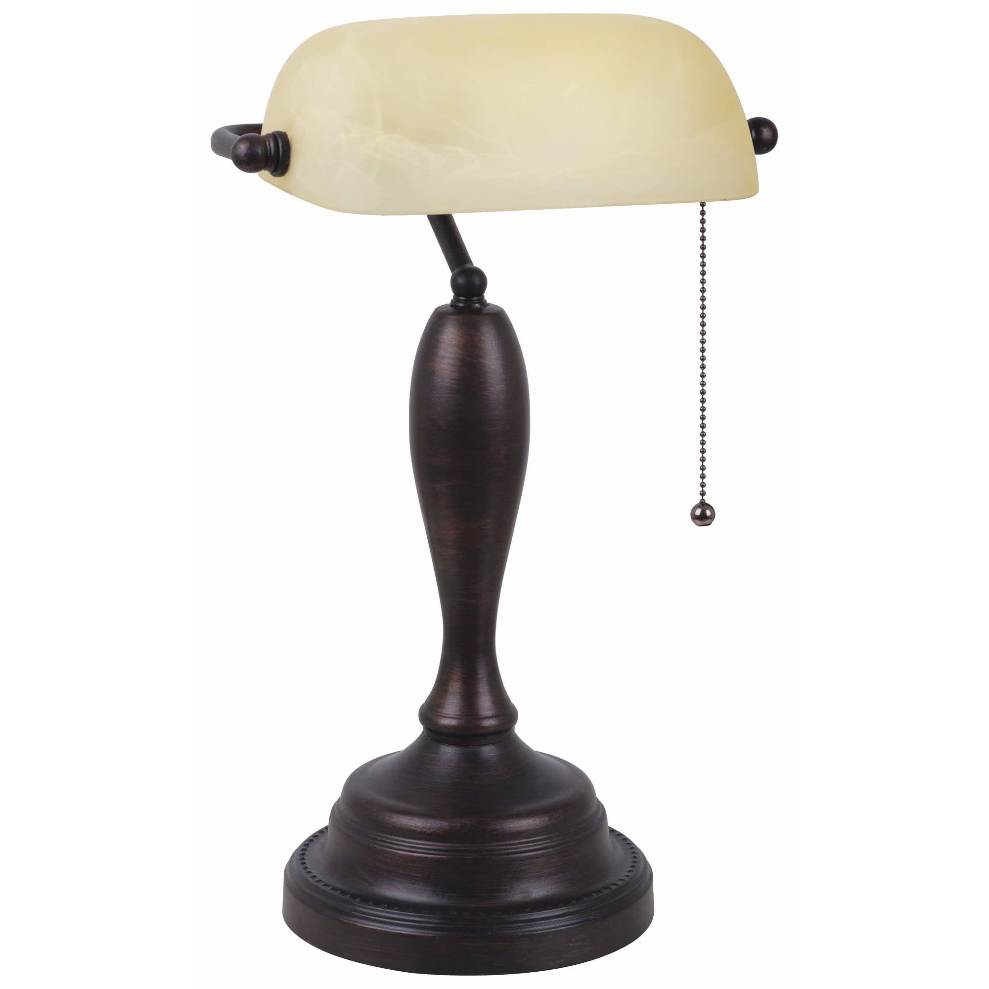 Catalina 21469-000 Traditional Desk Lamp, 17.75", Bronze