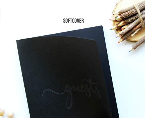 Wedding Guest Book Alternative, Guest Book Polaroid, 90 Black pages, Cardstock, Polaroid Guestbook with blank pages, Instax Guest Book For Wedding Photo Booth Props Black Guest Book Wedding.