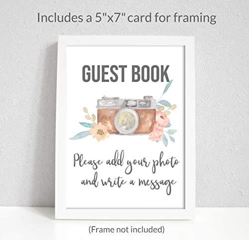 Wedding Guest Book Alternative, Guest Book Polaroid, 90 Black pages, Cardstock, Polaroid Guestbook with blank pages, Instax Guest Book For Wedding Photo Booth Props Black Guest Book Wedding.