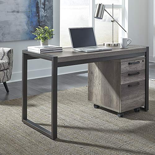 Liberty Furniture INDUSTRIES Tanners Creek Writing Desk, W51 x D24 x H30, Gray