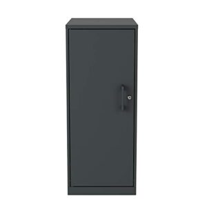 Hirsh Industries Space Solutions Metal 3 Shelf Personal Storage Locker Cabinet, Charcoal, Fully Assembled