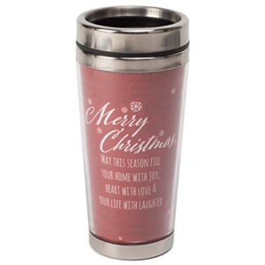 merry christmas 16 oz stainless steel travel mug with lid