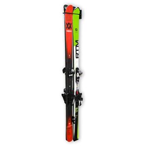 StoreYourBoard Couple Ski Wall Storage Rack, 2 Pack, Steel Home Skis Mount, Garage Hook Organizer