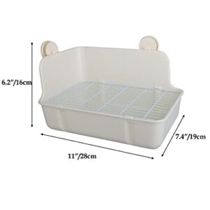 RUBYHOME Potty Trainer Corner Litter Box Pet Pan Bedding Small Animal, Rabbit Hamster Guinea Pig Ferret Gerbil Chinchilla