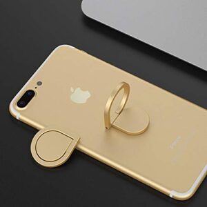 Cell Phone Ring Holder for Back of Phone Mount and Finger Grip iPhone Ring Kickstand (Gold)