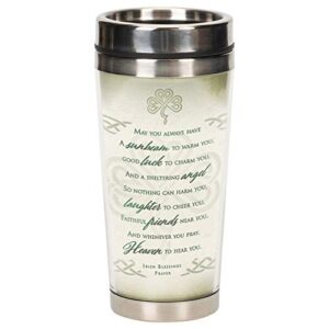 elanze designs irish prayer 16 oz stainless steel travel mug with lid