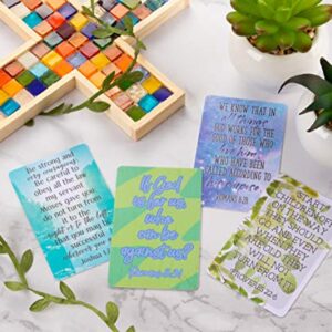 Juvale 24-Pack Plastic Bible Scripture Encouragement Cards Christian Inspirational Prayer Verses Wallet Size 3 x 2 Inches