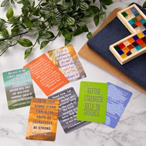 Juvale 24-Pack Plastic Bible Scripture Encouragement Cards Christian Inspirational Prayer Verses Wallet Size 3 x 2 Inches