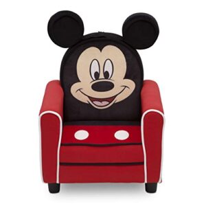 delta children figural upholstered kids chair, wood ,disney mickey mouse