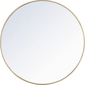 living district elegant decor mr4045br eternity mirror, brass